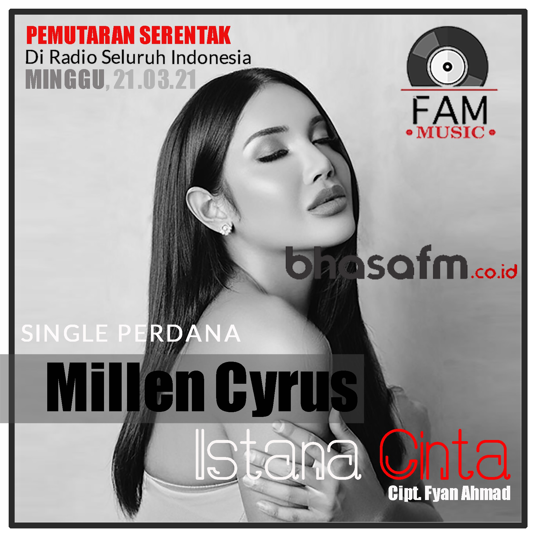 Millen Cyrus Merelease Single Perdananya, Istana Cinta